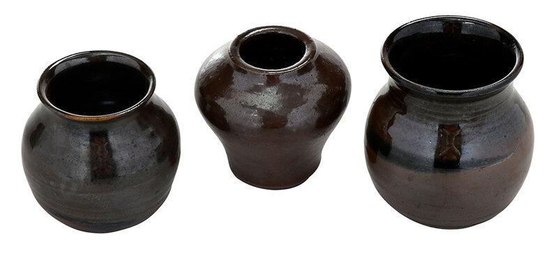 Three Pieces Of Bachelder Pottery