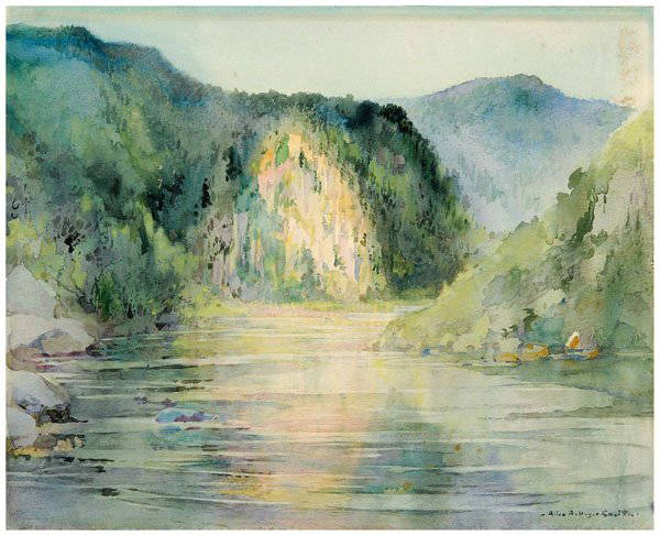 Alice R. Huger Smith watercolor - Jan 03, 2009 | Brunk Auctions in NC