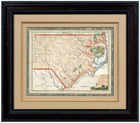 18th Century Map Of North Carolina,
