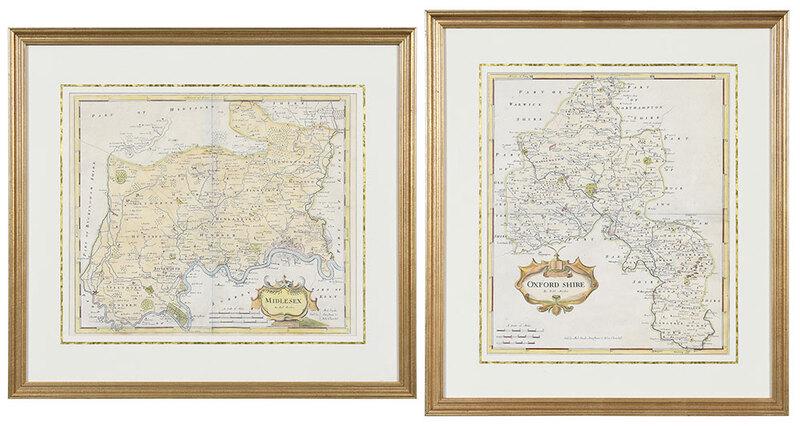 Morden Maps Of Middlesex And Oxford Shire
