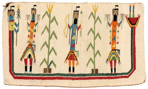 562: Navajo [Yei] dancer rug,