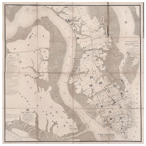 48: 19th century map of Charleston,