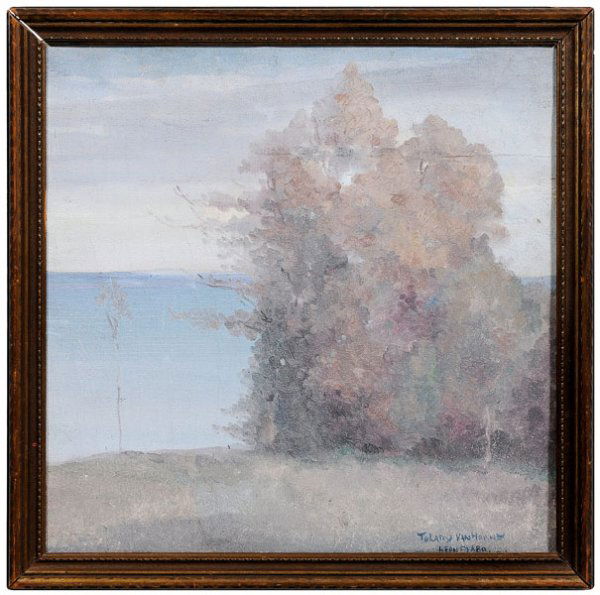 515: Leon Dabo painting