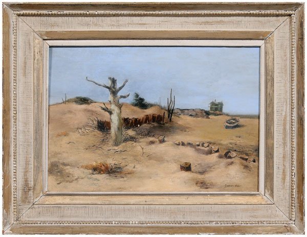 518: Julian Levi painting, Sandelin frame