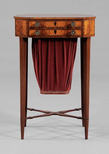 Fine New England Federal Sewing Table