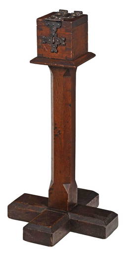 Gothic Style Oak Iron Mounted Alms Box on Stand - Dec 03, 2021 | Brunk ...