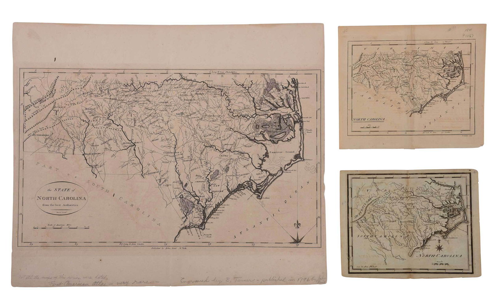Three 18th Century North Carolina Maps