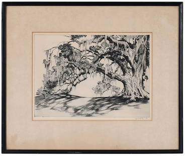 Alfred Hutty Etching