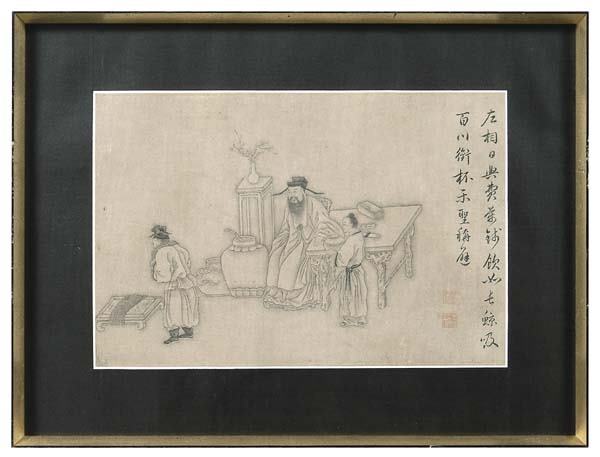 Three Chinese Ink Drawings