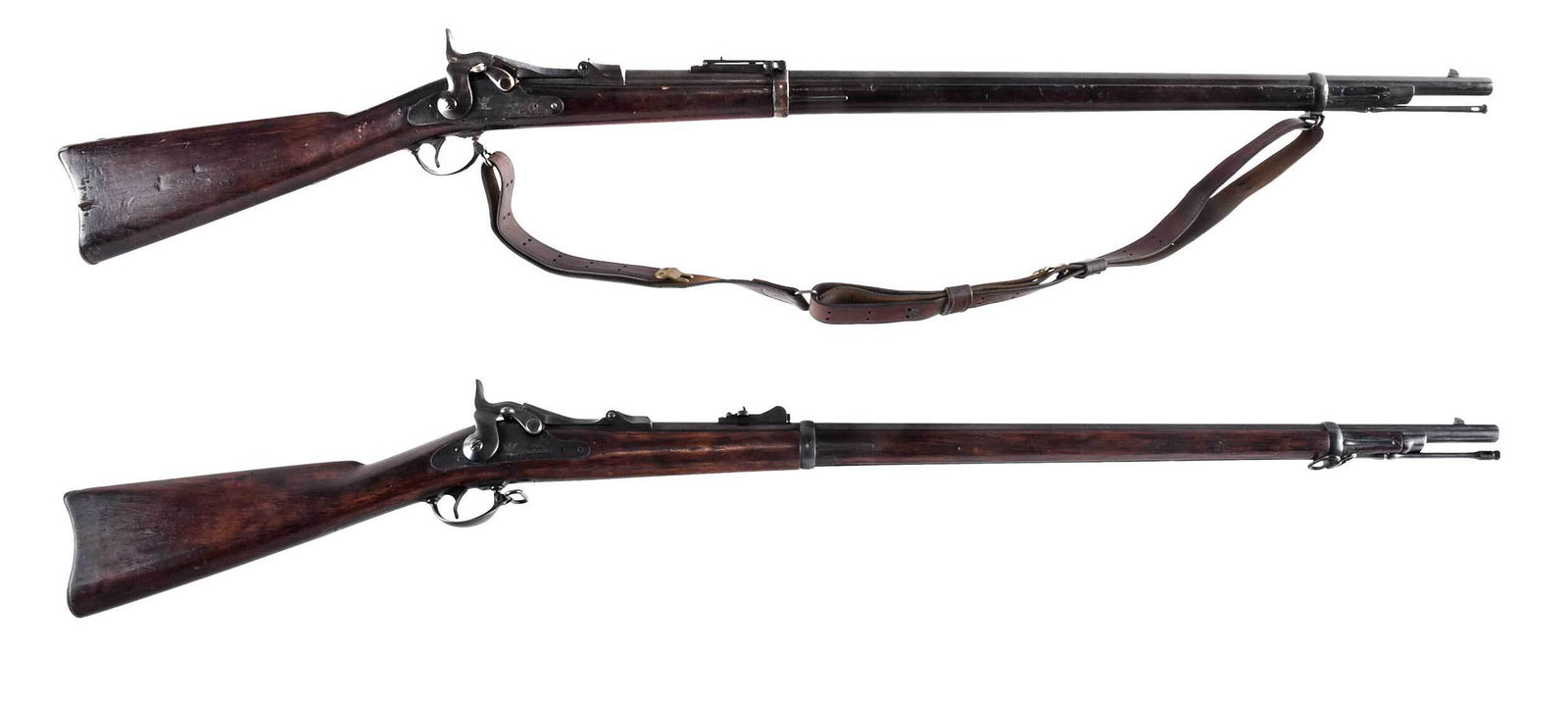 Two U.s. Model 1884 Trapdoor Springfield Rifles