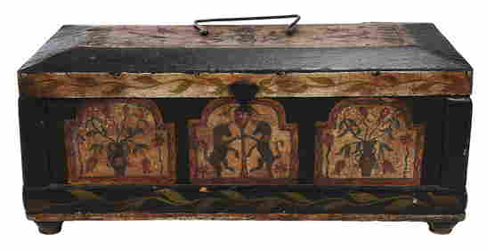 Jonas Weber Paint-Decorated Dresser Box - Jan 08, 2022 | New England ...