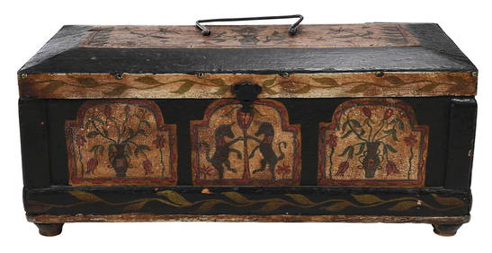 Jonas Weber Paint-Decorated Dresser Box - Jan 08, 2022 | New England ...