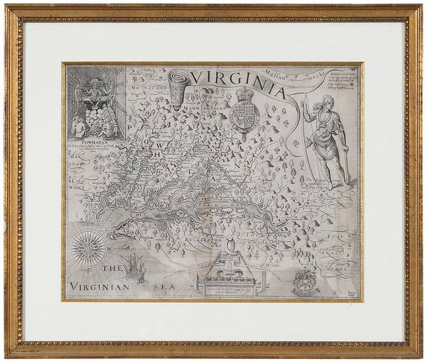 John Smith Map Of Virginia