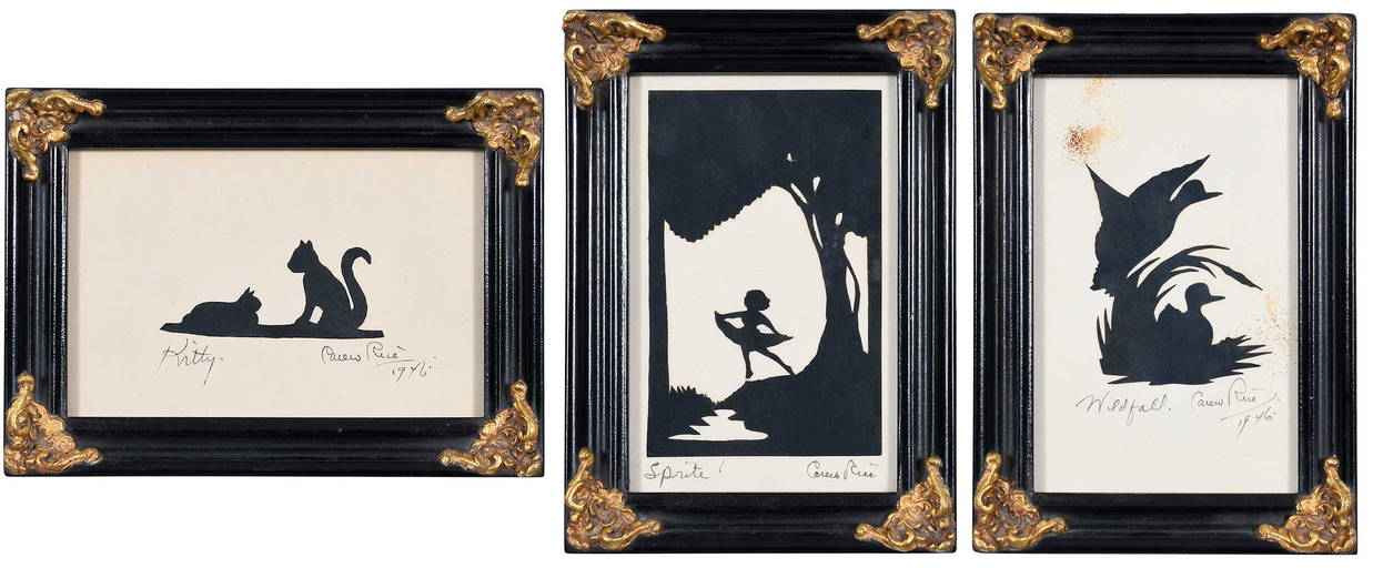 Three Carew Rice Silhouettes