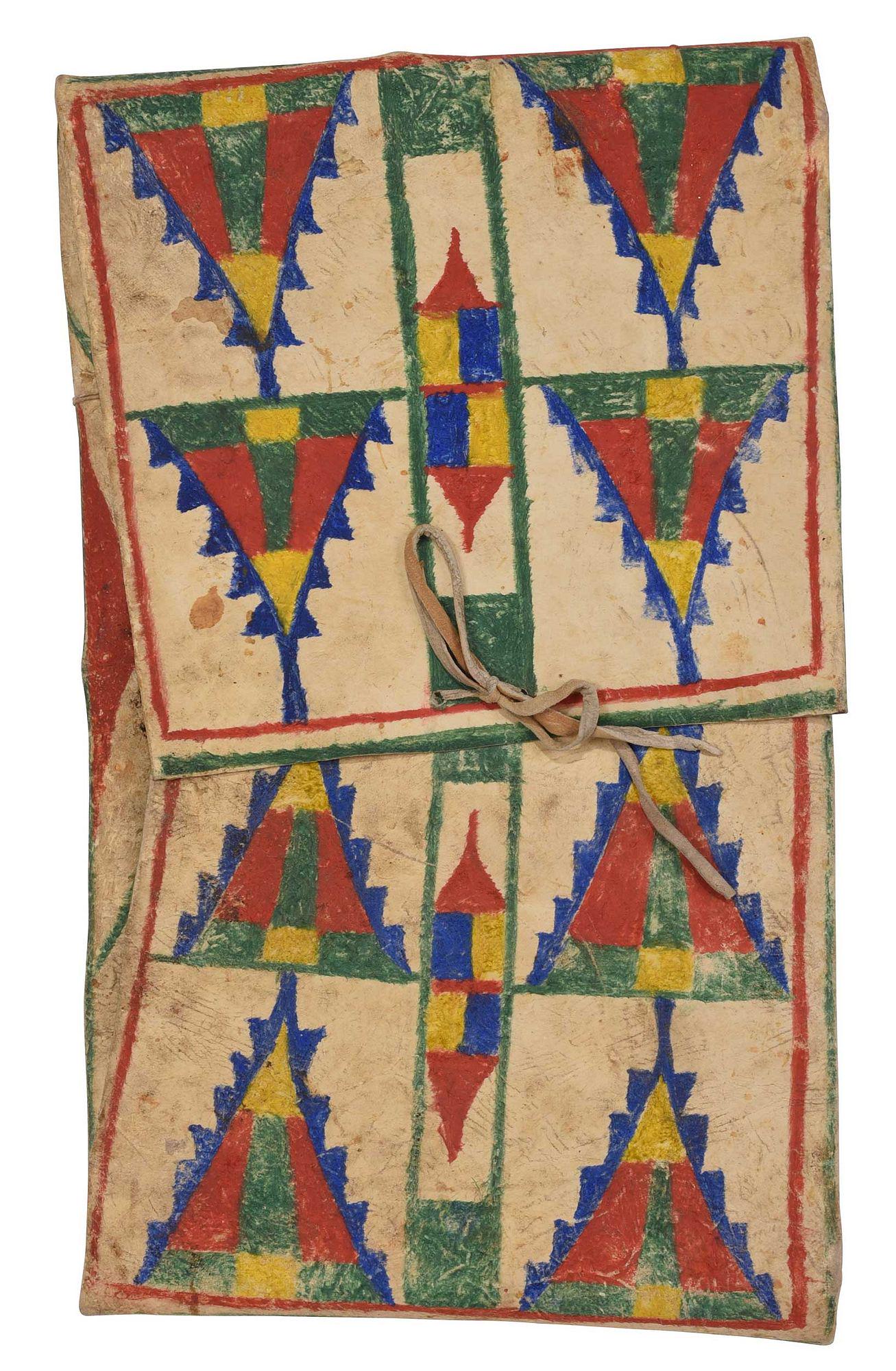 Plateau Painted Parfleche Envelope Auction