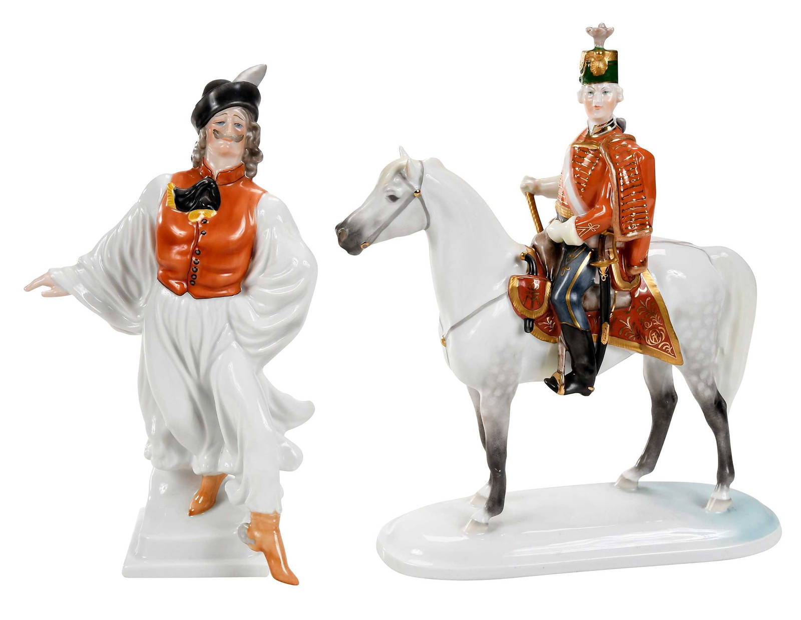 Two Herend Porcelain Figures Auction