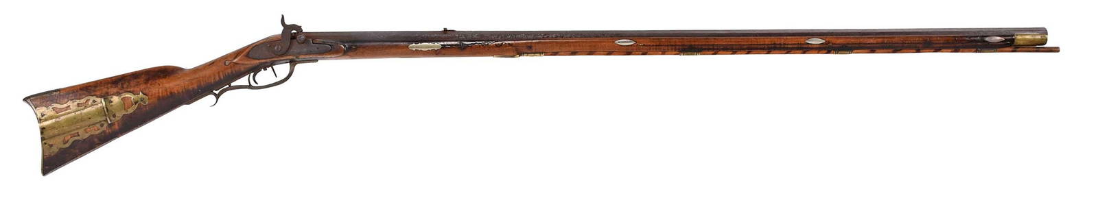 Rare Virginia Shaver Family Attributed Percussion Rifle Auction