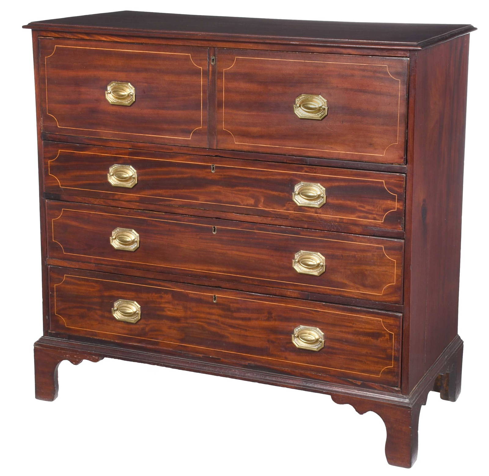 Rare Charleston Federal Inlaid Mahogany Butler's Chest Auction