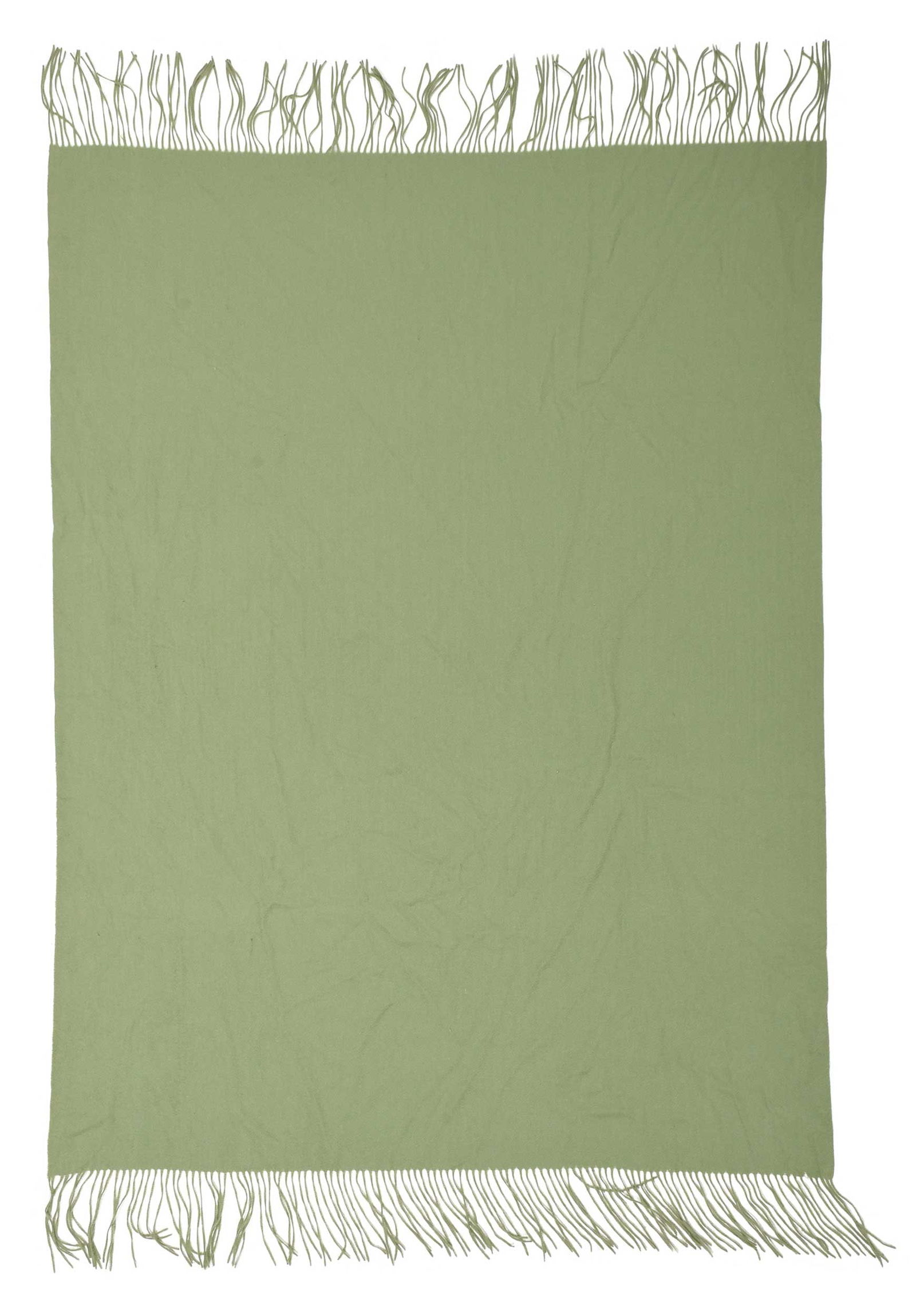 Green Cashmere Throw Blanket, Pur Cashmere Auction