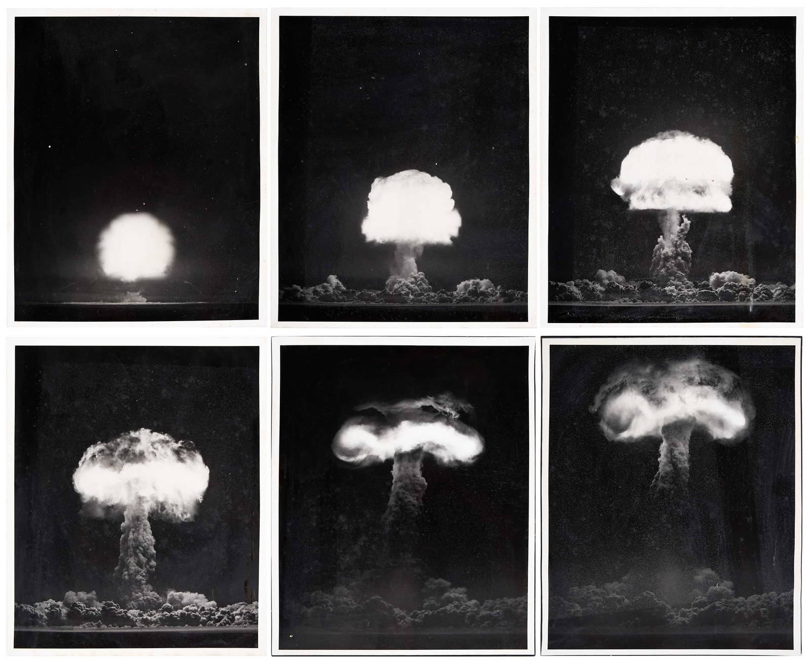 Atomic Bomb Detonation, Six Photographs Auction