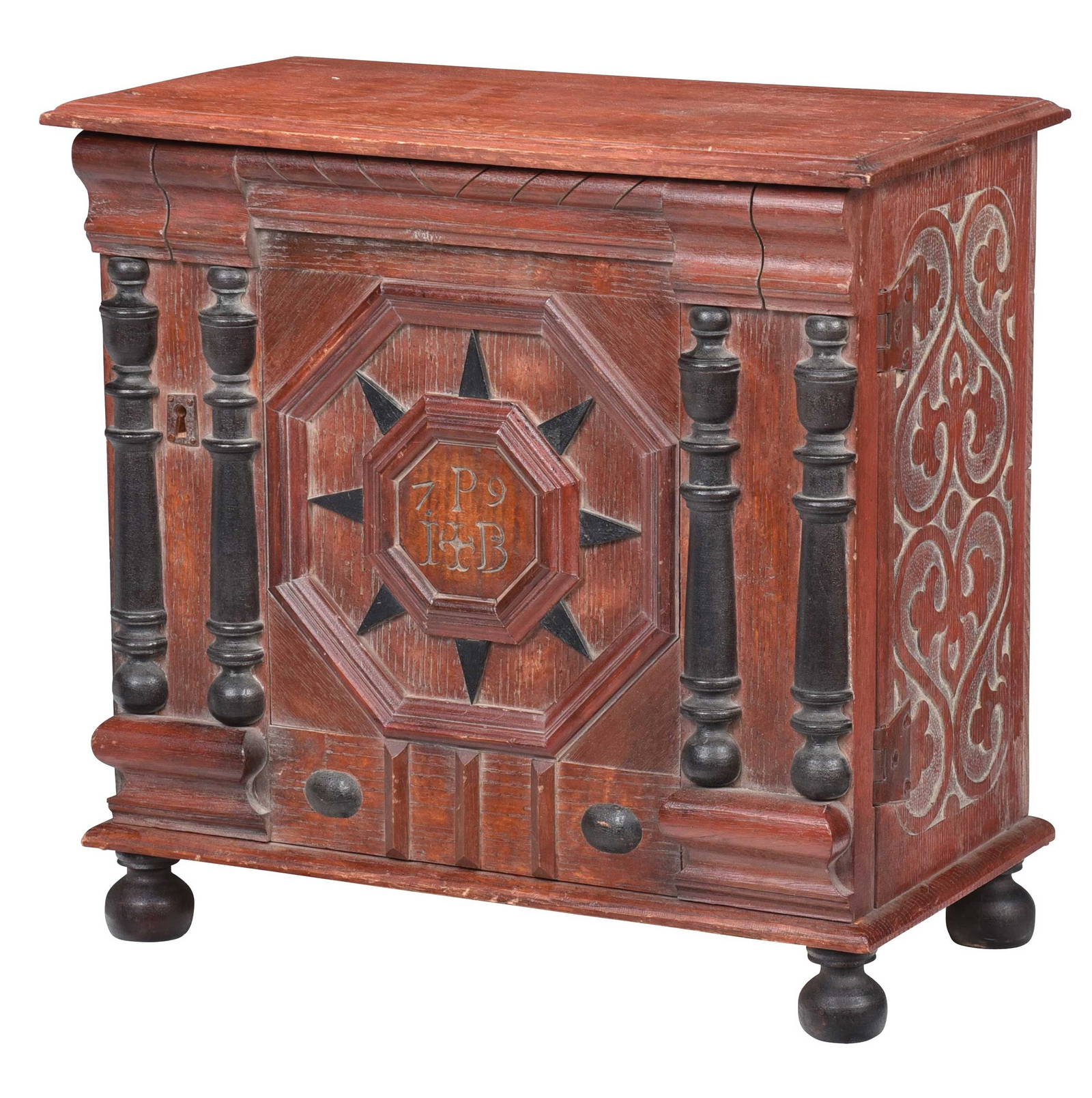 Pilgrim Century Style Valuables Cabinet By Alan Breed Auction