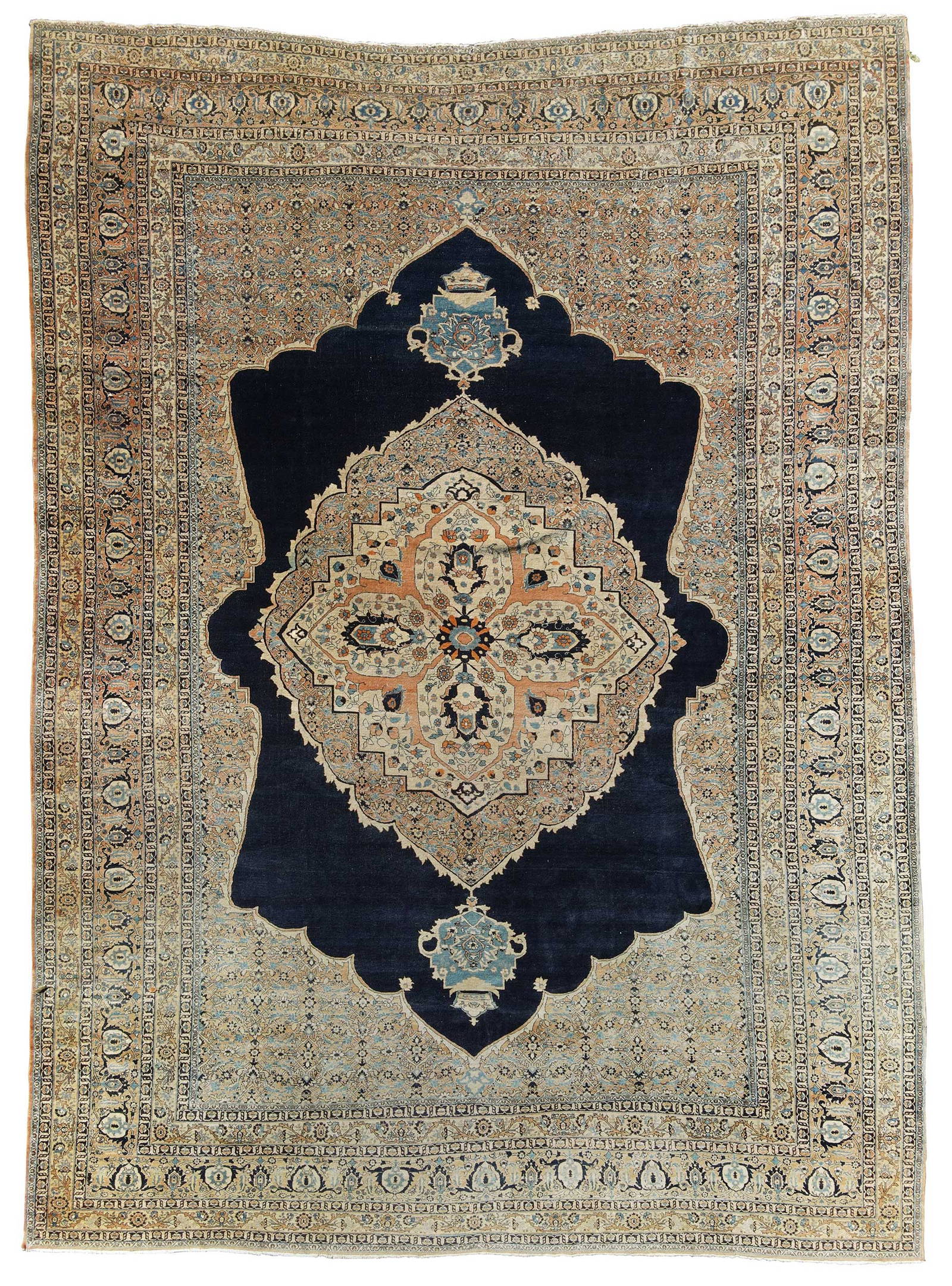 Tabriz Carpet With Royal Crowns Auction