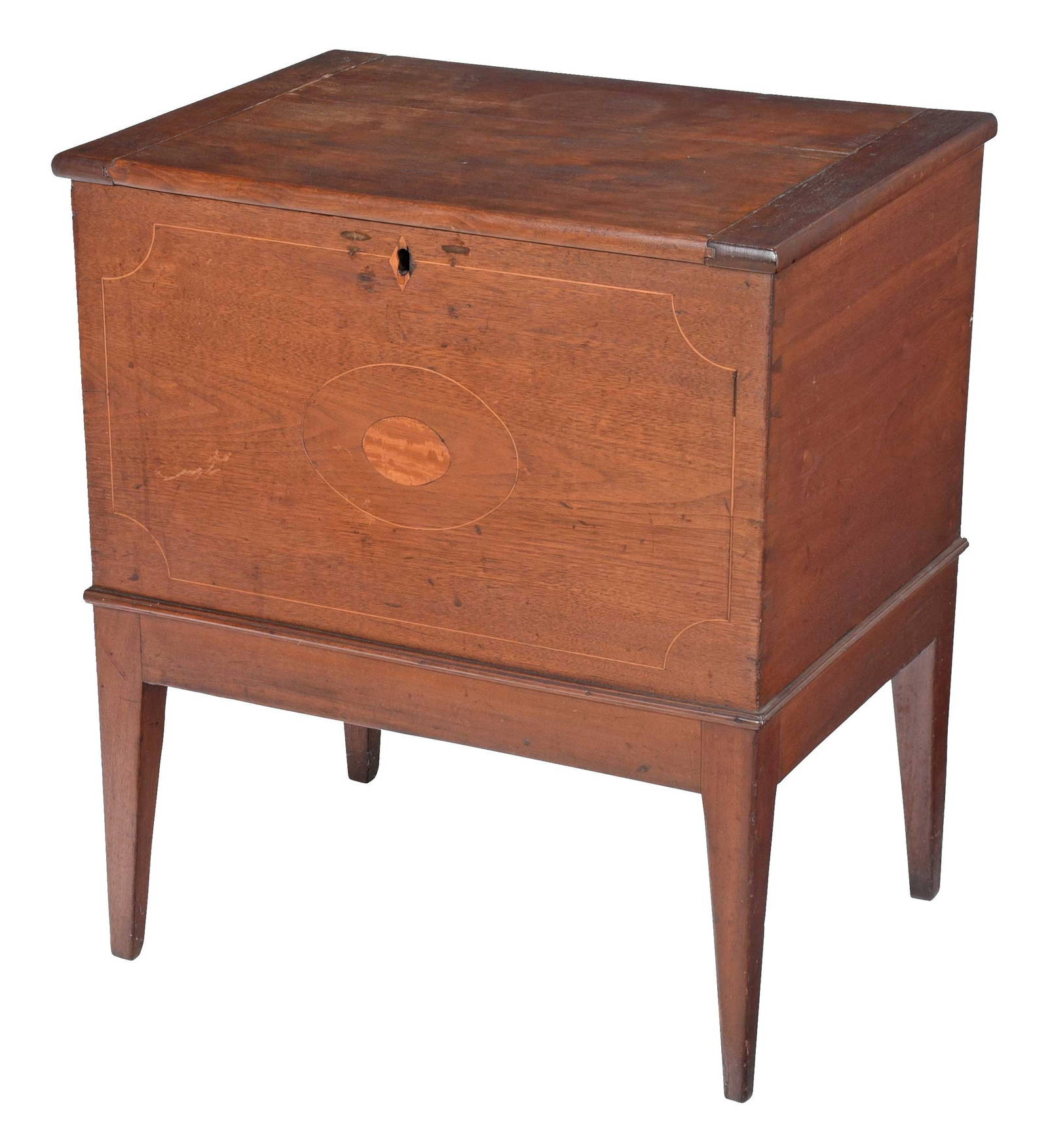 Southern Federal Inlaid Walnut Sugar Chest Auction