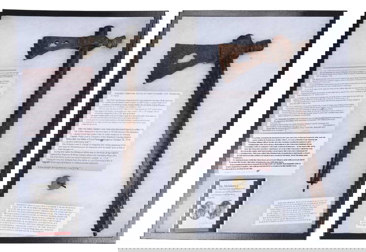 Two Native American Pipe Tomahawks