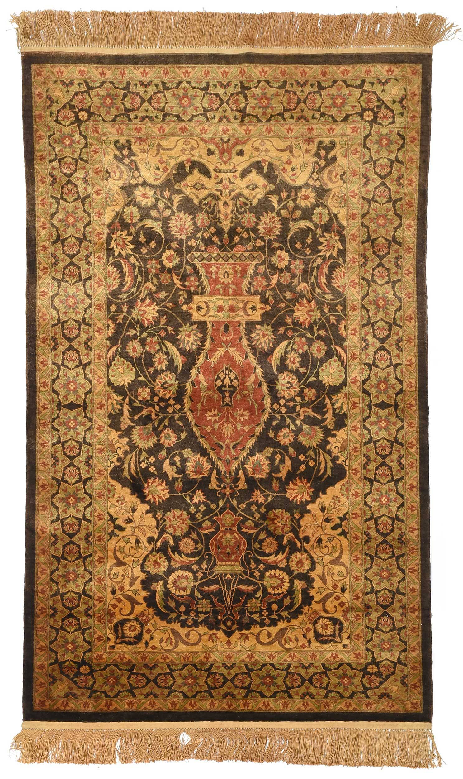 Fine Silk Tabriz Prayer Rug Auction