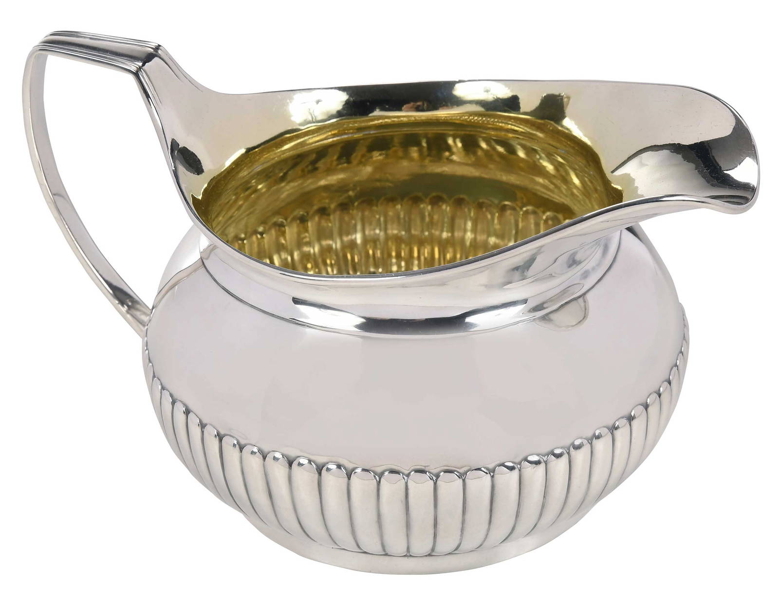 George Iii English Silver Cream Pitcher, John Eames Auction