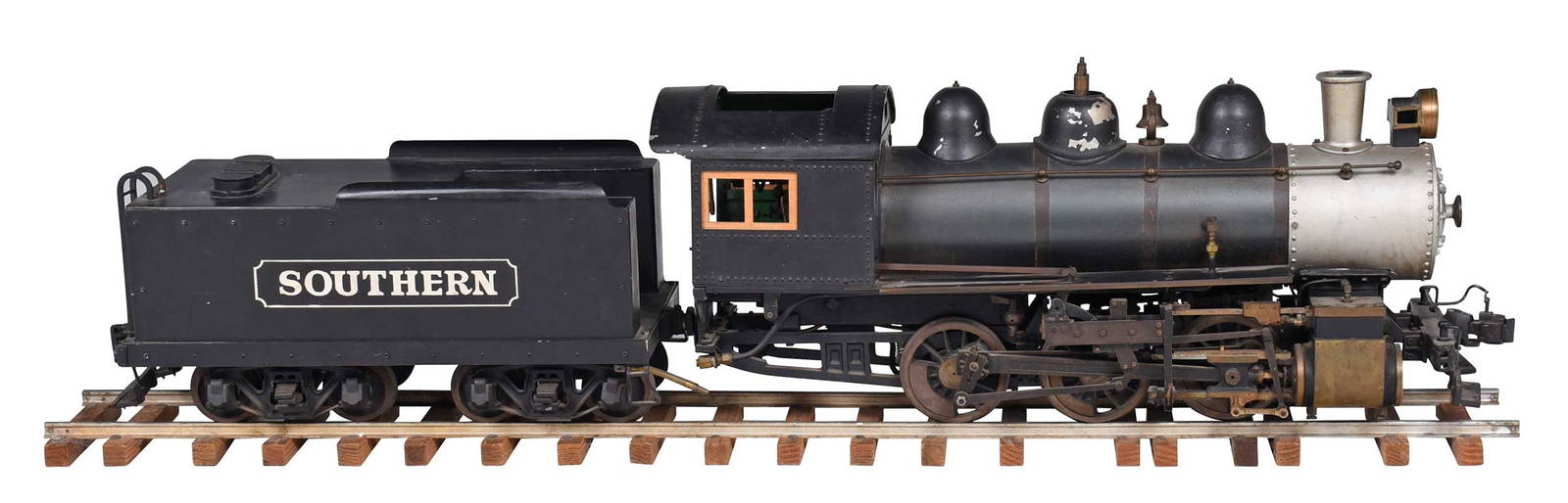Large Scale Model Steam Locomotive And Tender Auction