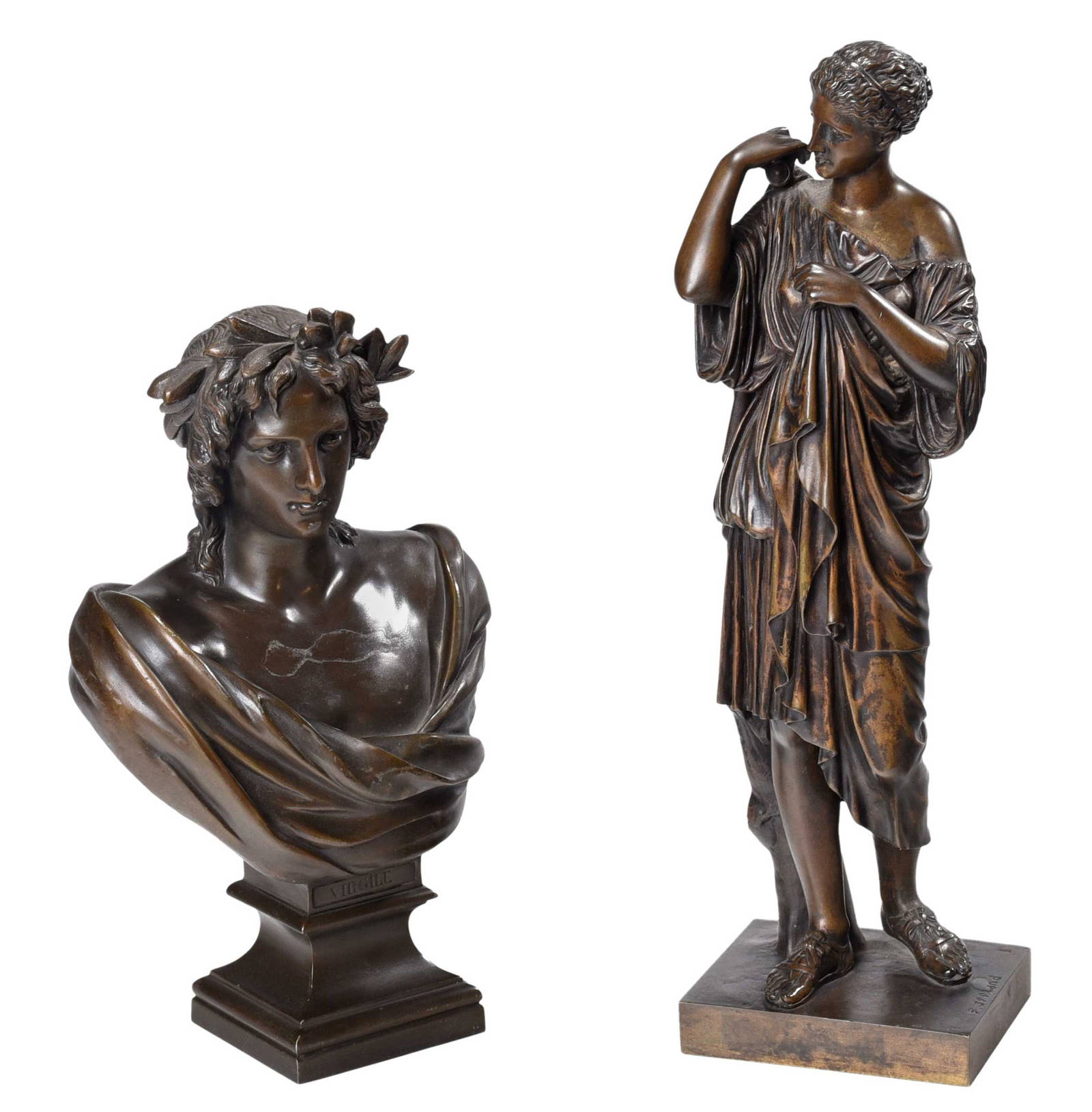 Two Neoclassical Sculptures Auction