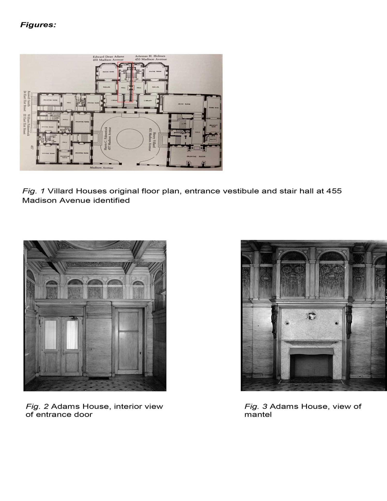 Edward Dean Adams House Architectural Woodwork Elements Auction
