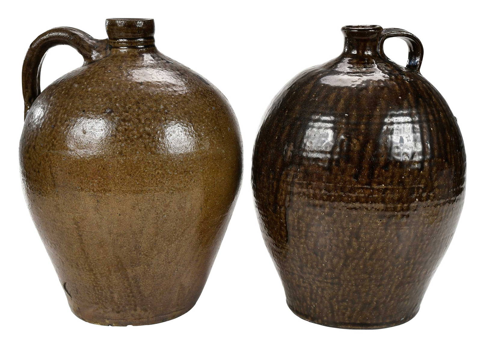 Two North Carolina Stoneware Jugs Auction