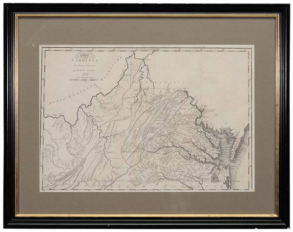 18th Century Map Of Virginia