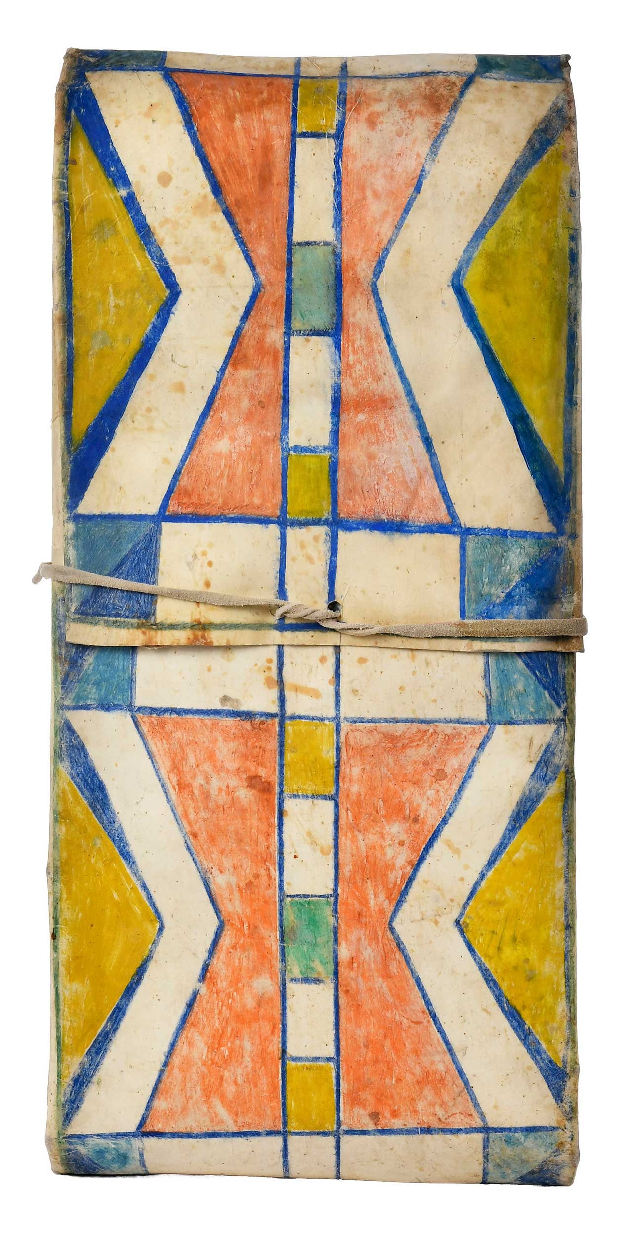 Crow Painted Parfleche Envelope Auction