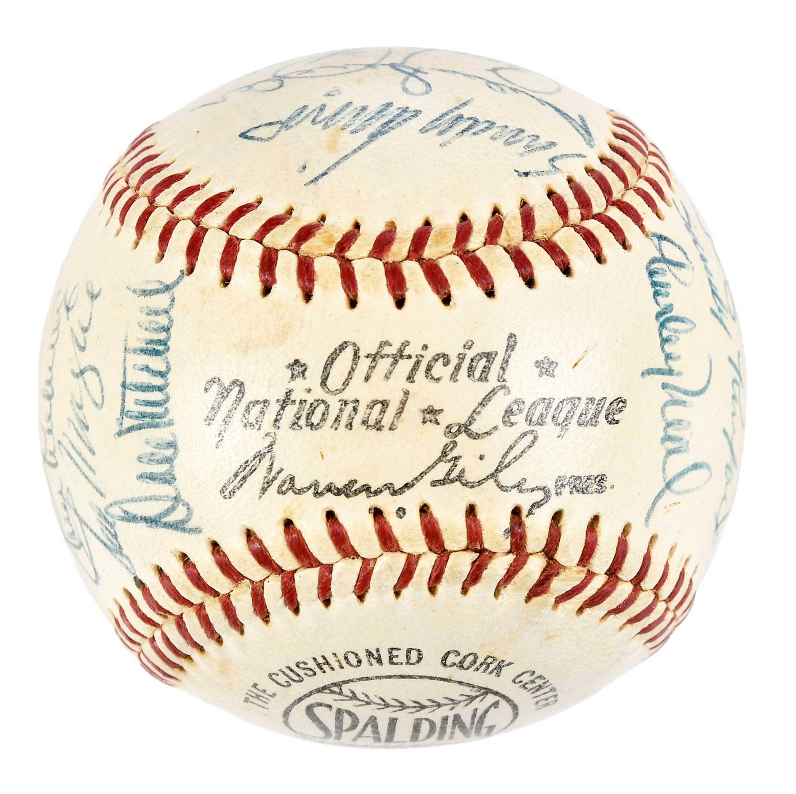 "brooklyn Dodgers" Team Signed Baseball, Clubhouse Signatures, Jsa Auction