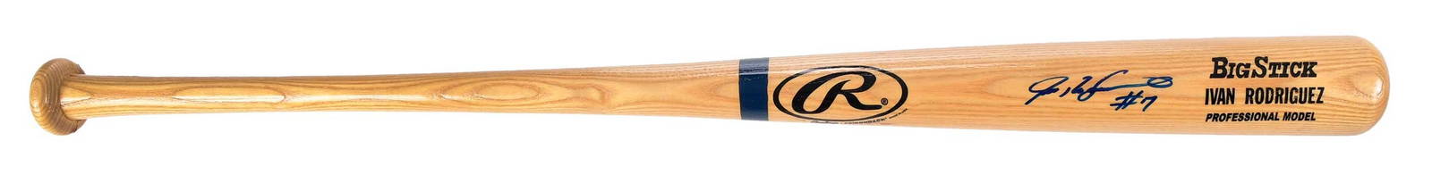Ivan "pudge" Rodriguez (hof) Signed Baseball Bat, Psa