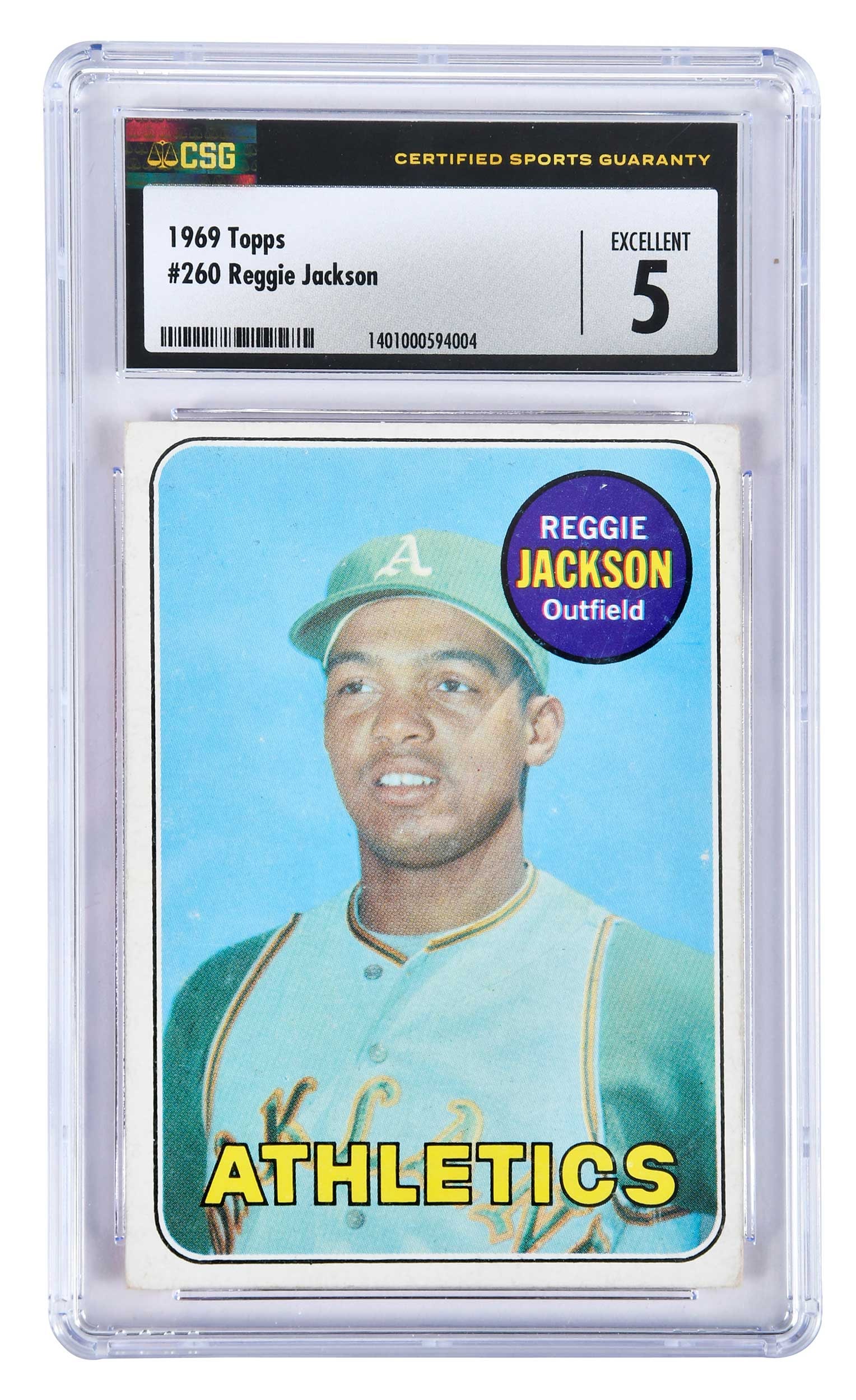 1969 Topps Reggie Jackson Rookie Card Auction