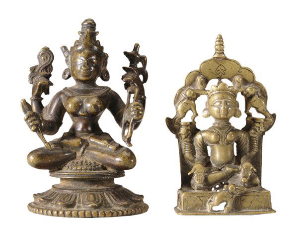 Bronze Goddess Deity Figures