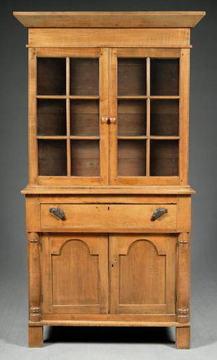 Two Piece Maple Step Cupboard,