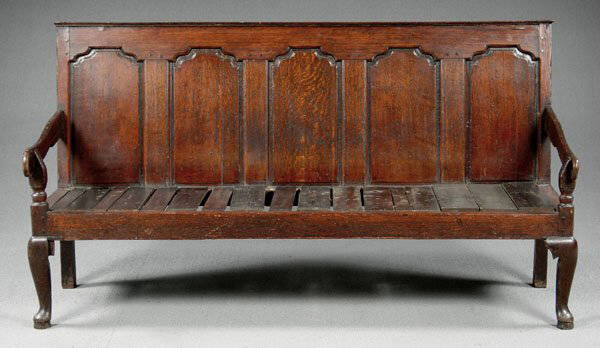 18th Century English Oak Bench,