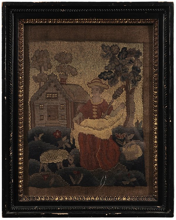Shepherdess Canvas Work Embroidery