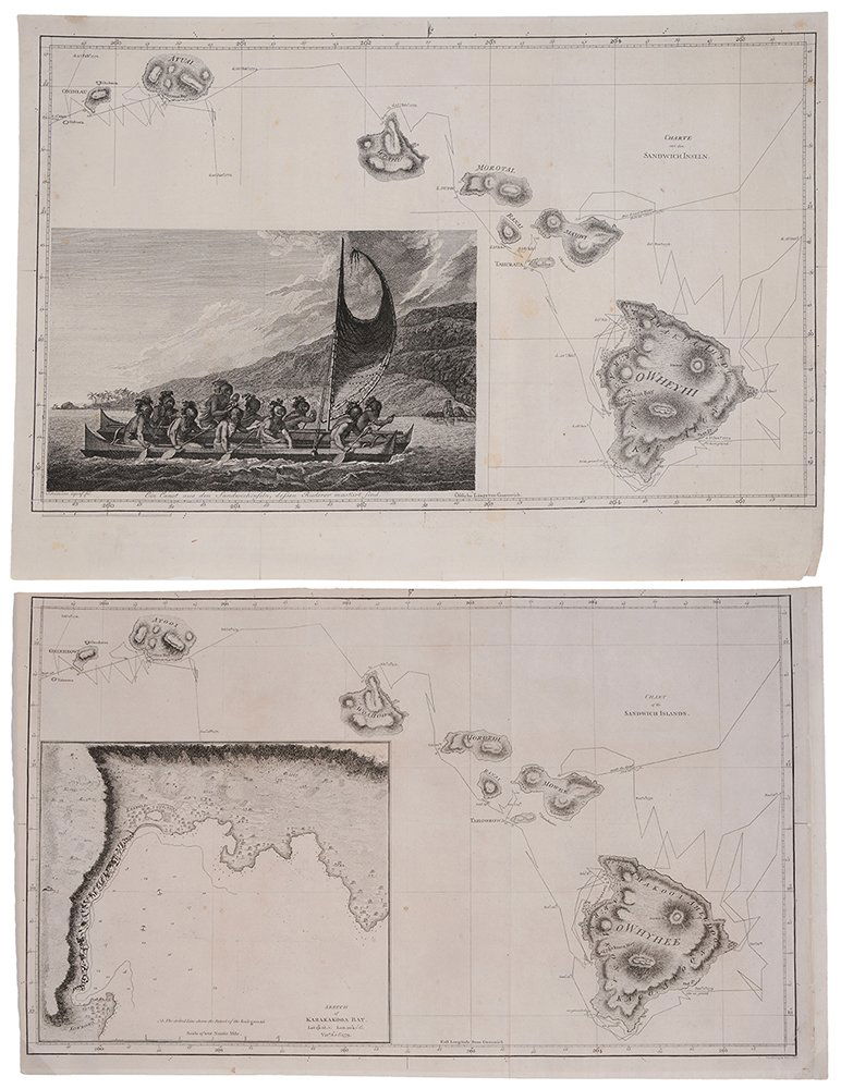 Two Maps Of The Sandwich Islands