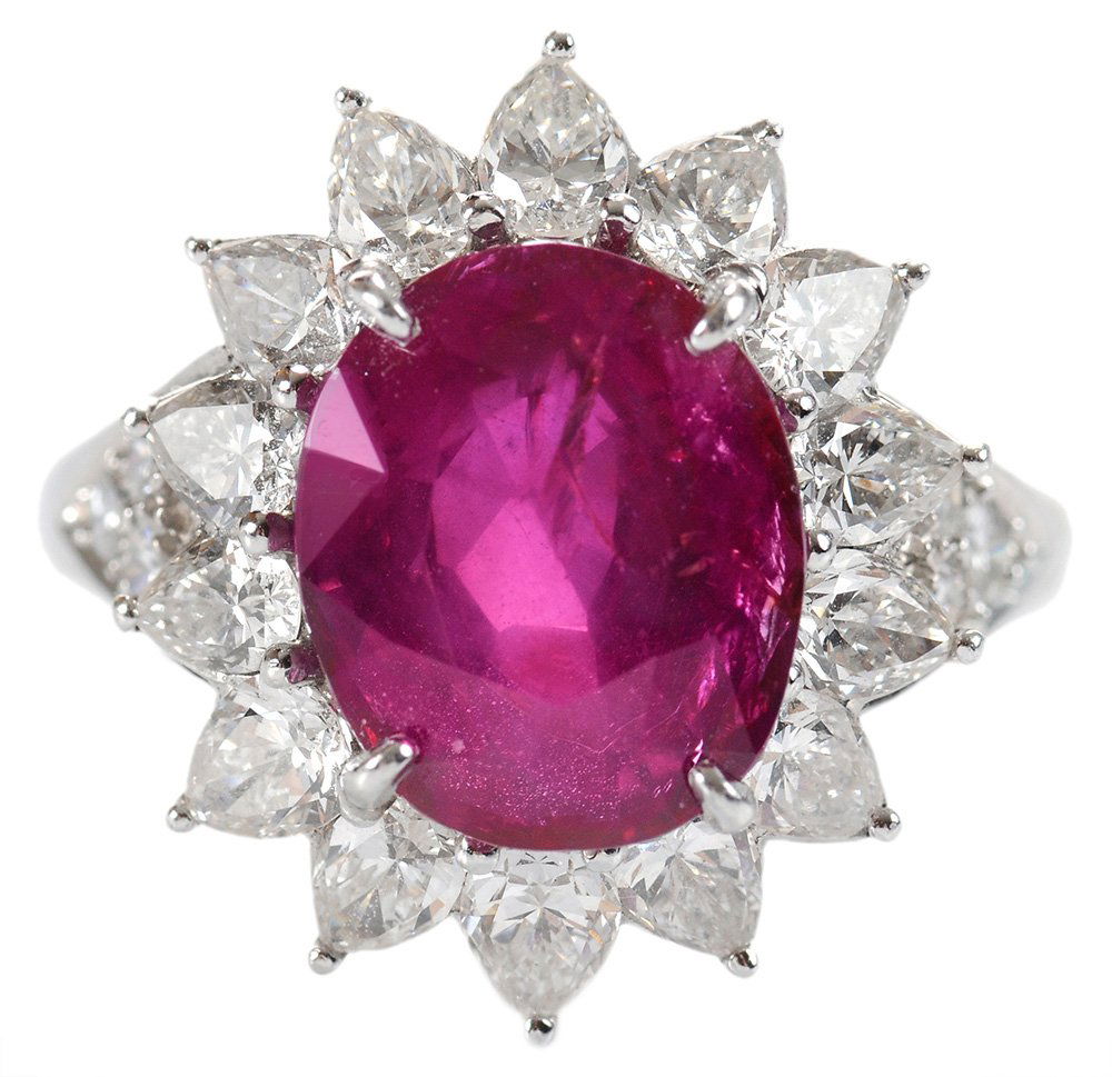 Fine Burmese Ruby and Diamond