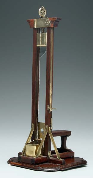 299: Working miniature guillotine,