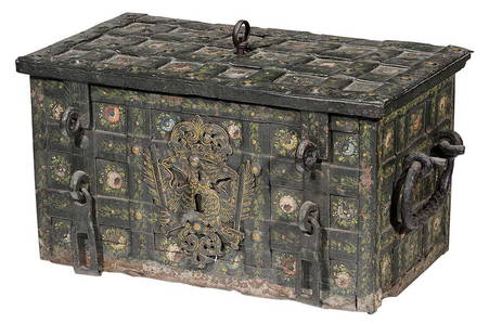 17th/18th Century German Strong Box, Armada Chest