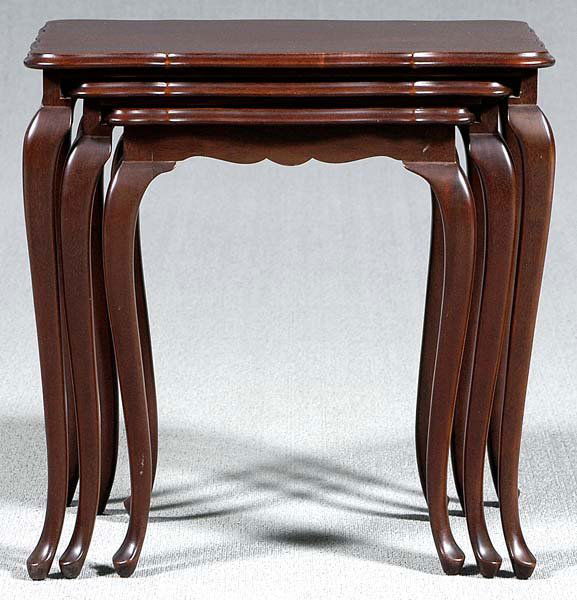 645: Nest of three Kittinger tables: