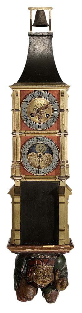 Brass and Painted Wood Bell Tower