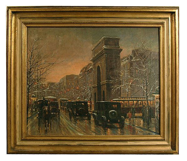 Parisian Scene By Gabriel Chevalier